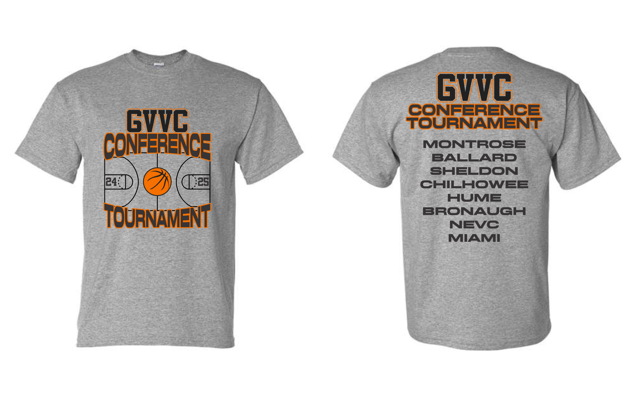 GVVC Conference Tournament – C Squared Embroidery & Screenprinting