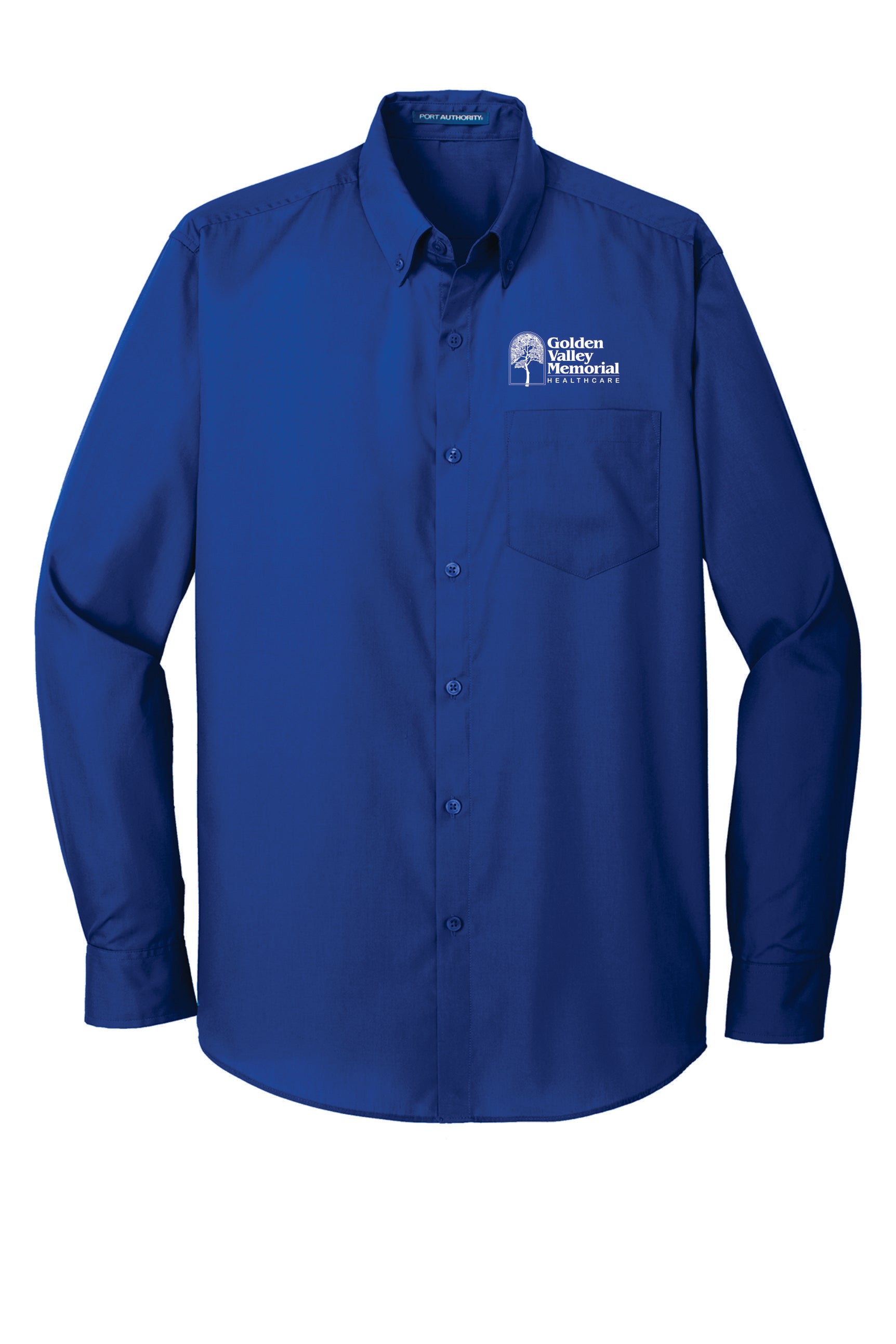 GVMH Men’s Long-Sleeve Dress Shirt W100 with Embroidered logo – C ...